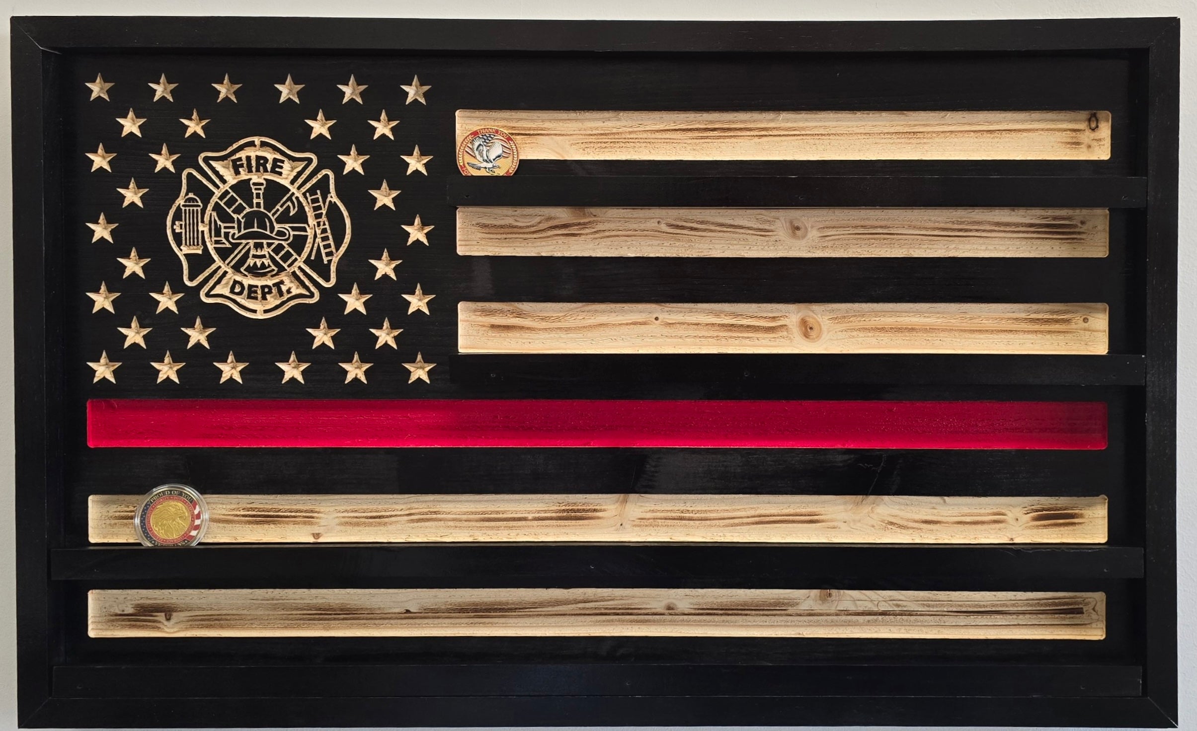 American Flag Coin Display – Cape Fear Woodcrafts